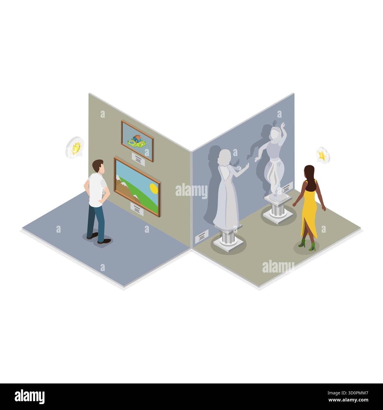 Gallery contemporary interior inside Cut Out Stock Images & Pictures ...