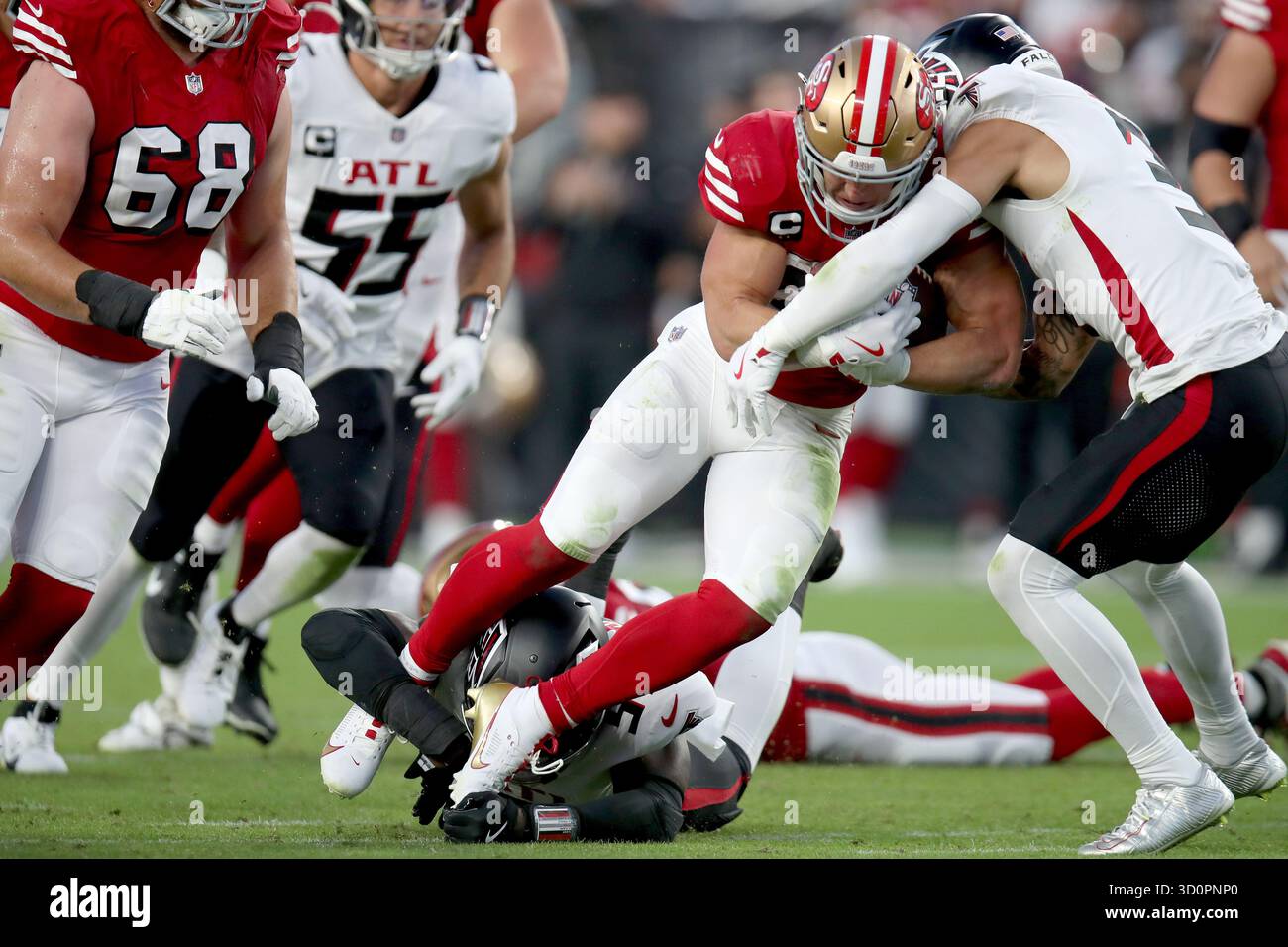 San Francisco 49ers running back Christian McCaffrey (23) runs during ...