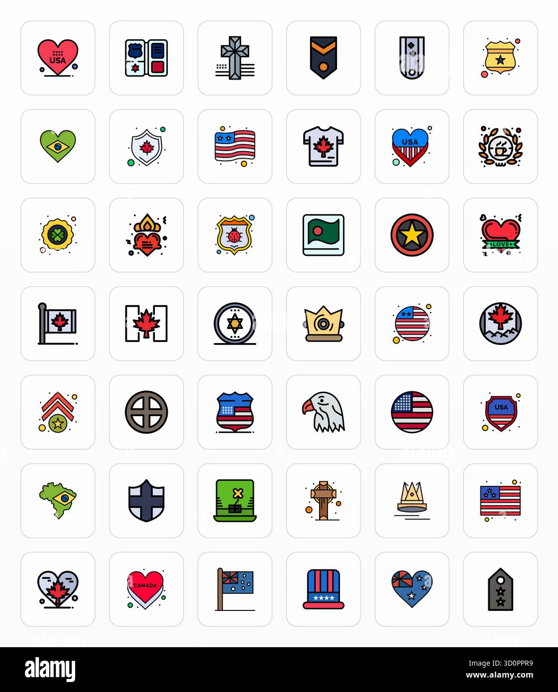 Curated pack of 42 64x64 vector icons in Filled Line design, centered ...