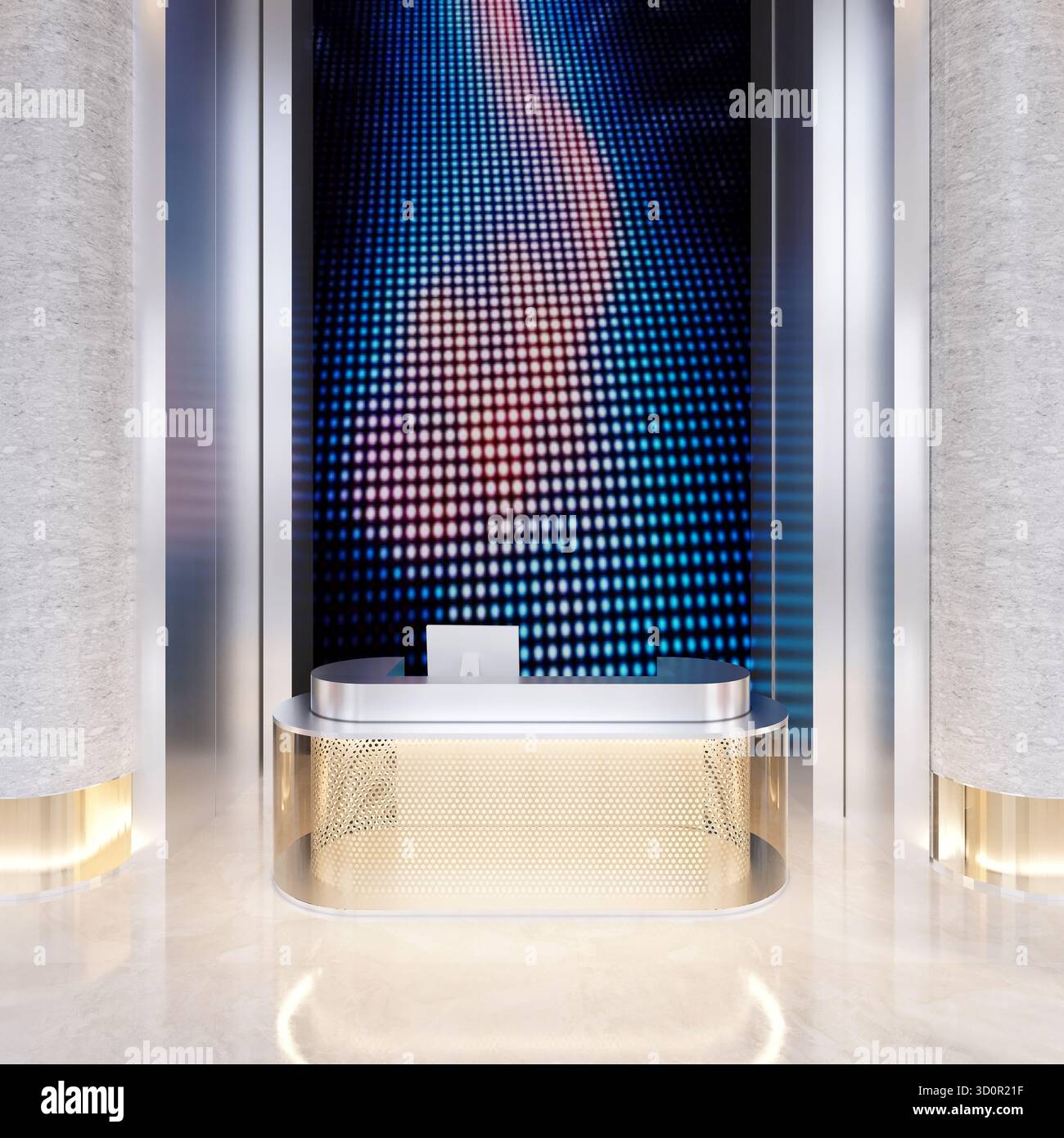 3d render building entrance hi-res stock photography and images - Alamy