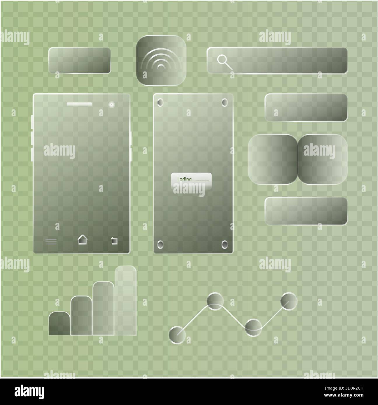 Modern digital device mockups and interface elements on a subtle ...