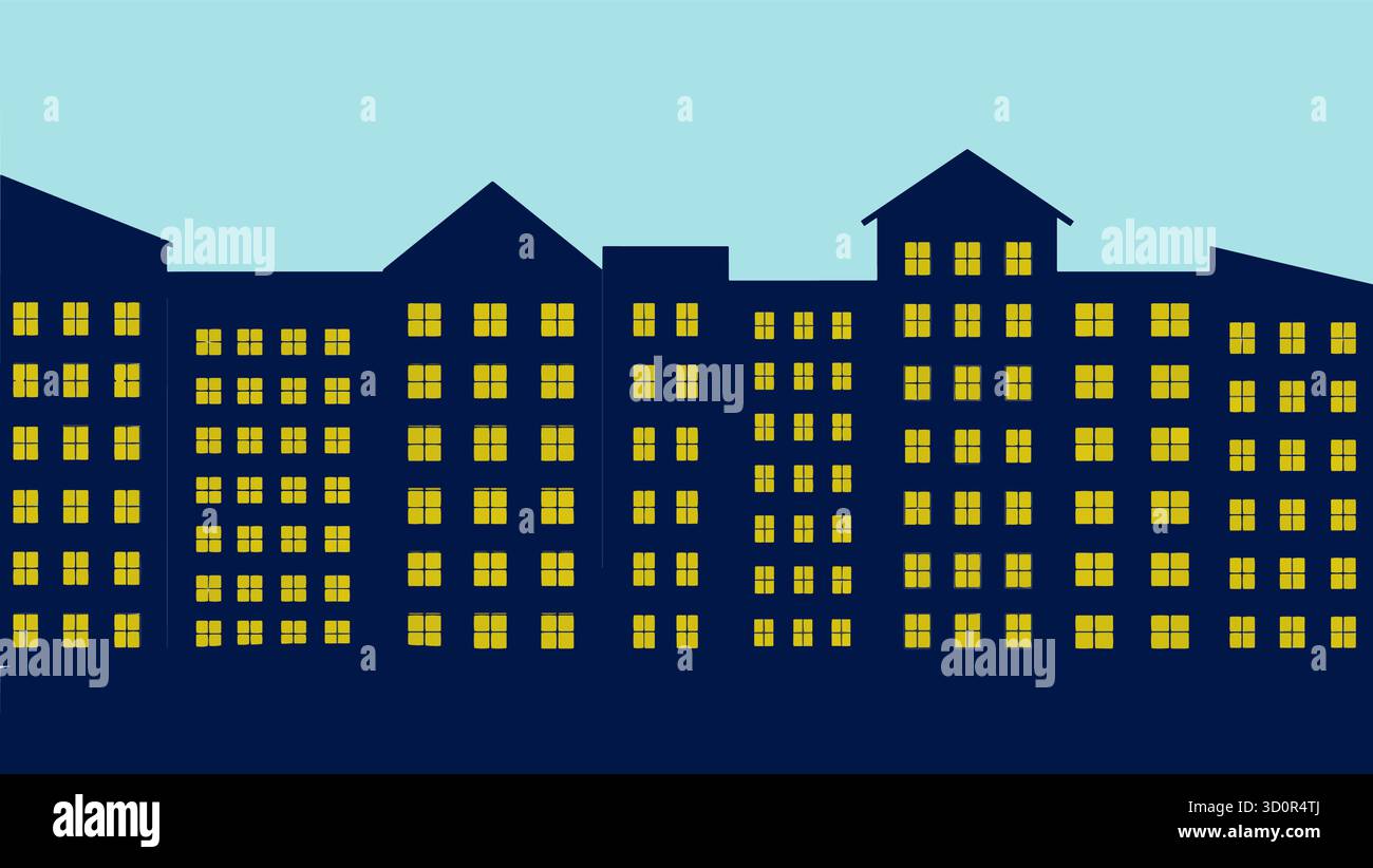 Living block city Stock Vector Images - Alamy