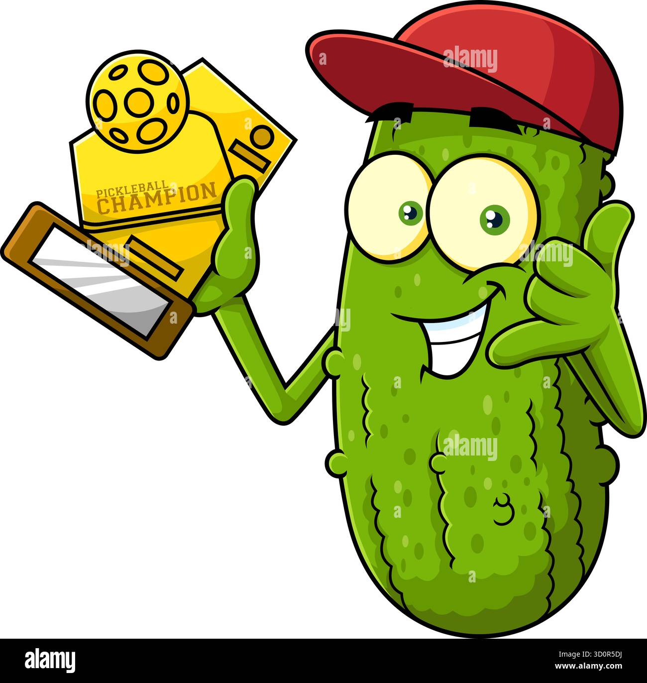 Pickleball cartoon mascot character Stock Vector Images - Alamy