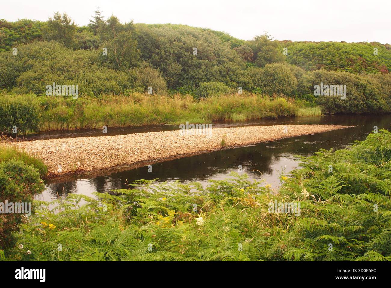 A scenic view along the River Laggan, on the Laggan estate, Islay ...