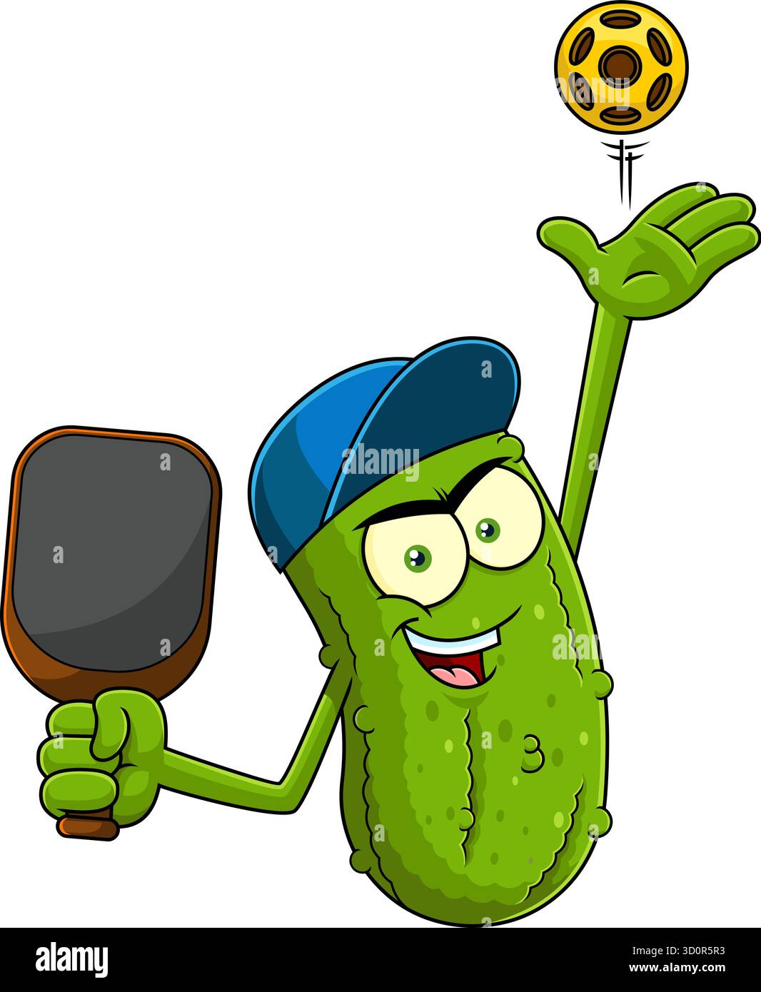 Pickleball cartoon mascot character hi-res stock photography and images ...