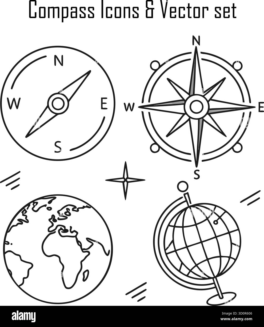 Orientationicon Stock Vector Images - Alamy