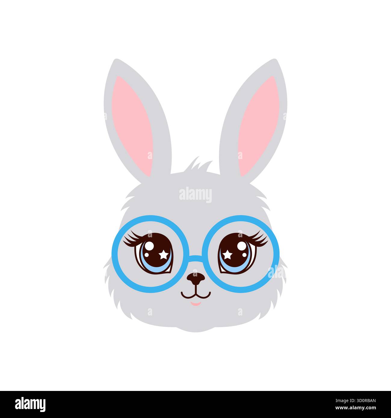 Gray kawaii cute fluffy Stock Vector Images - Alamy