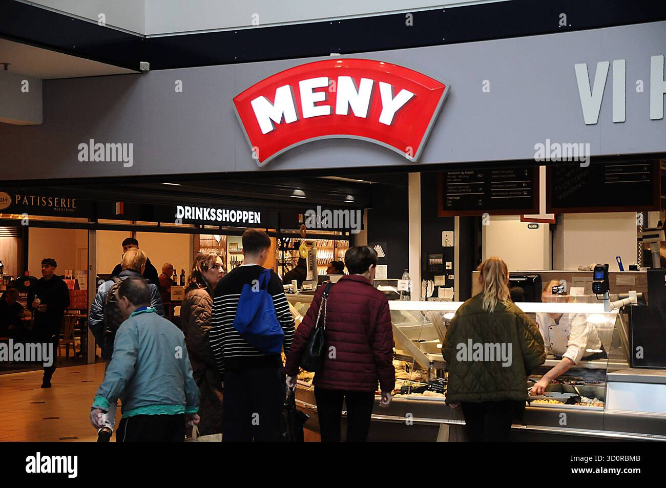 Copenhagen/ Denmark/24 OCT.2025 2025/ Meny grocery store in danish ...