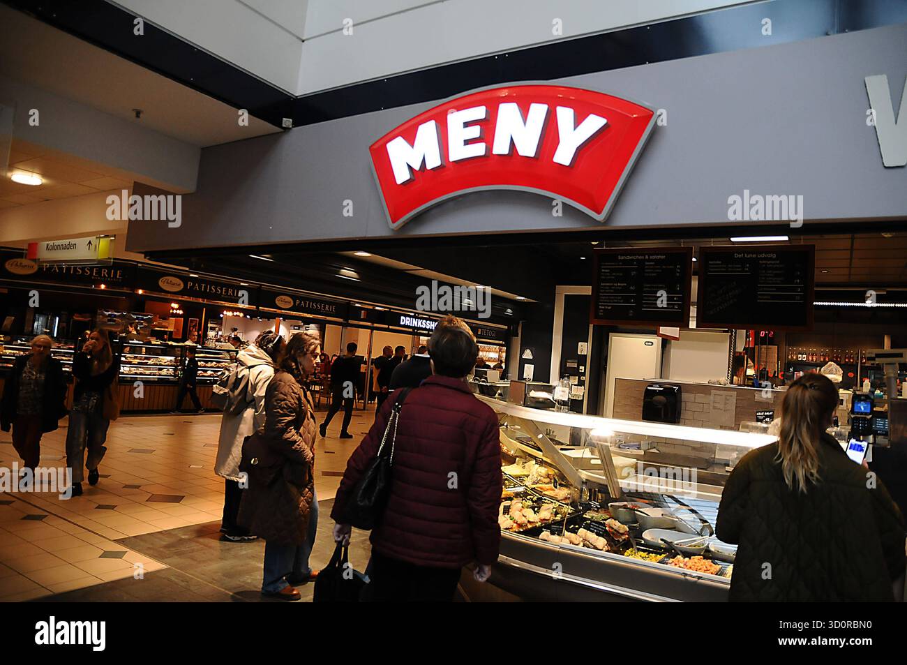 Copenhagen/ Denmark/24 OCT.2025 2025/ Meny grocery store in danish ...