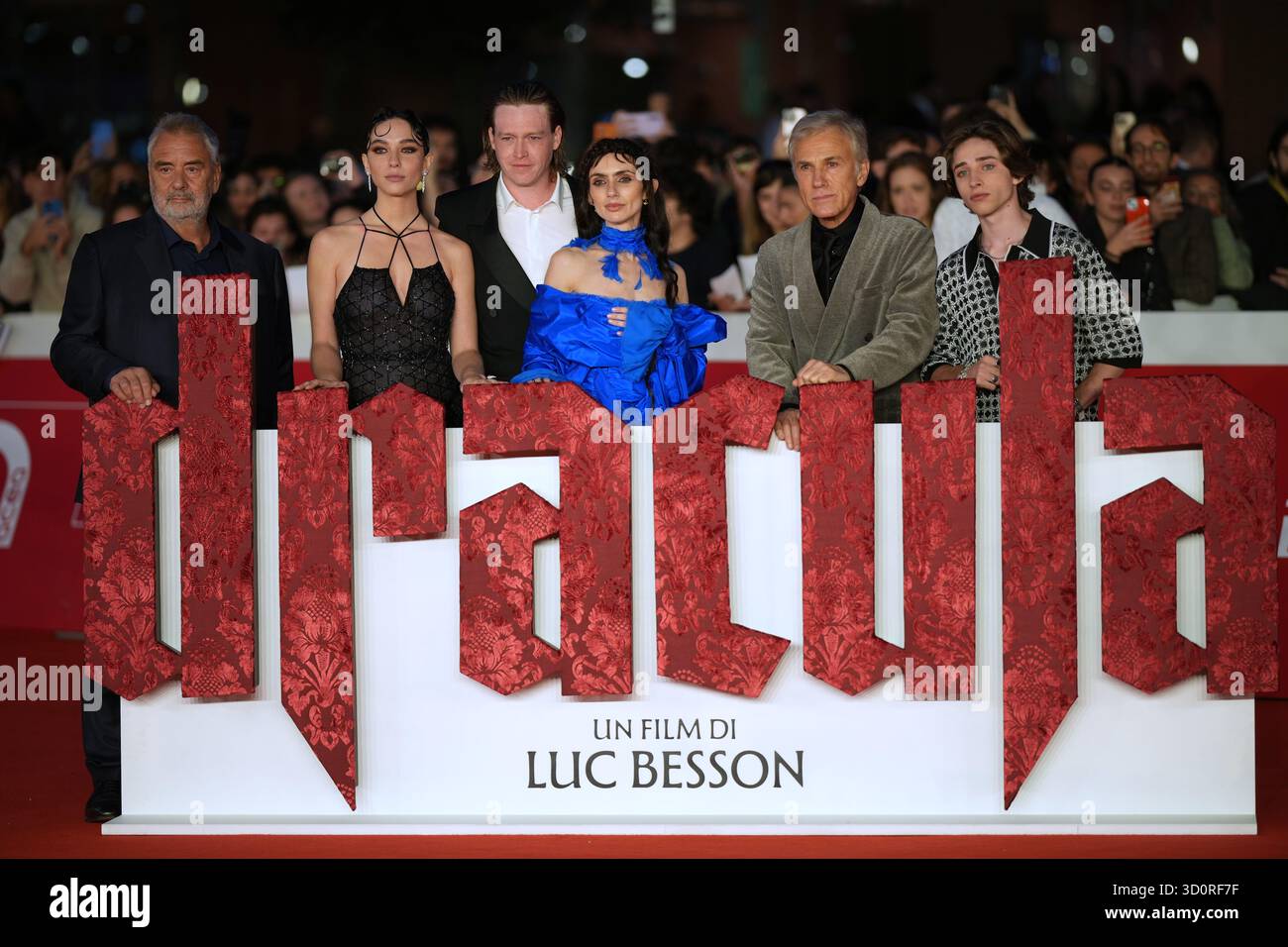 From left, Luc Besson, Matilda De Angelis, Caleb Landry Jones, Zoe Bleu ...