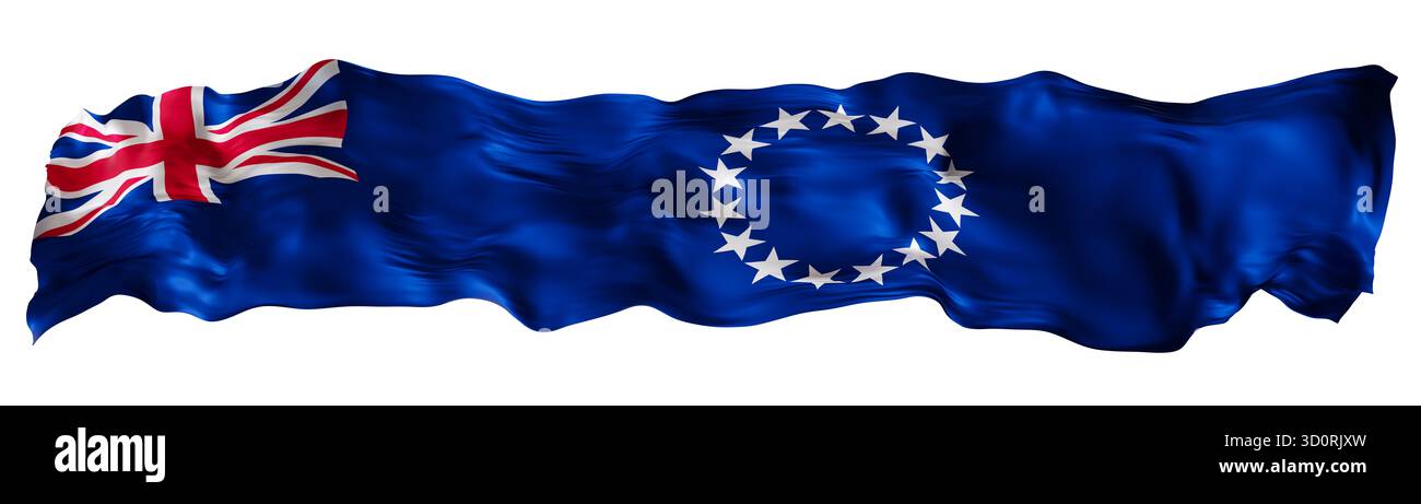 Stylized flag cook islands hi-res stock photography and images - Alamy