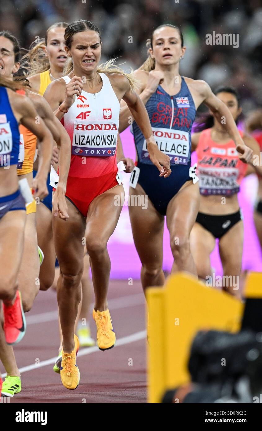Weronika Lizakowska of Poland competing in the women’s 1500m heat 1 at ...