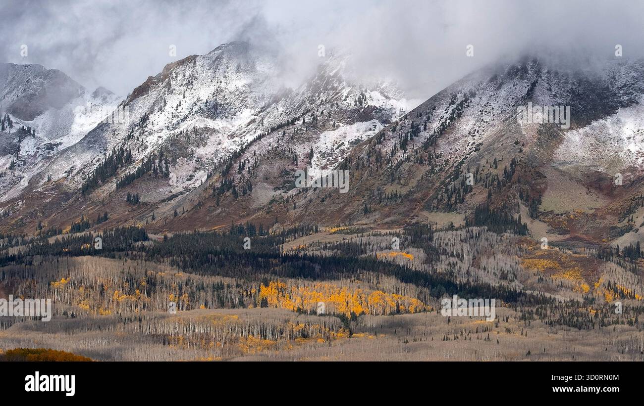 October 12, 2025: Dramatic clouds, autumn colors, and a dusting of new ...