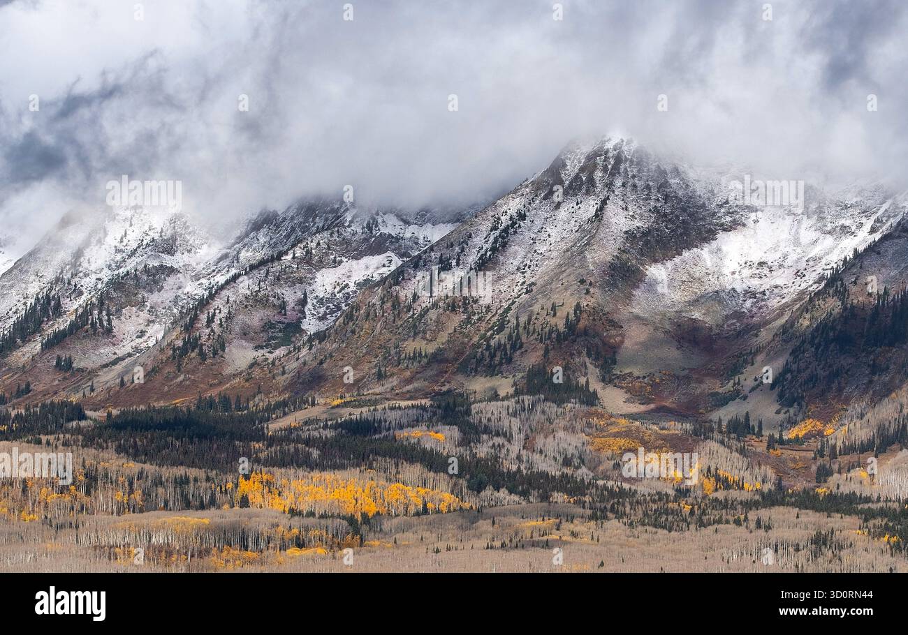 October 12, 2025: Dramatic clouds, autumn colors, and a dusting of new ...