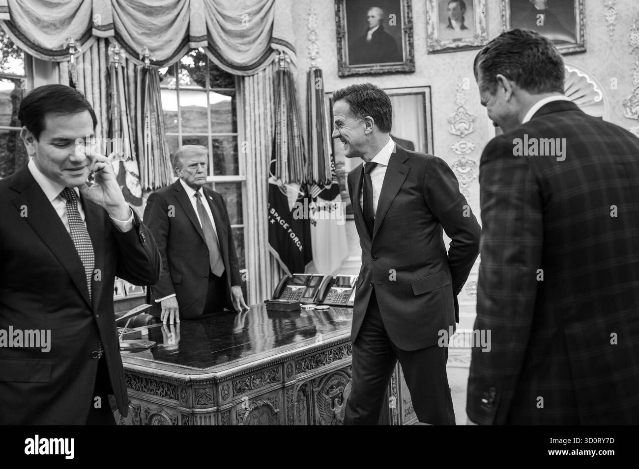 President Donald Trump meets with NATO Secretary General Mark Rutte ...