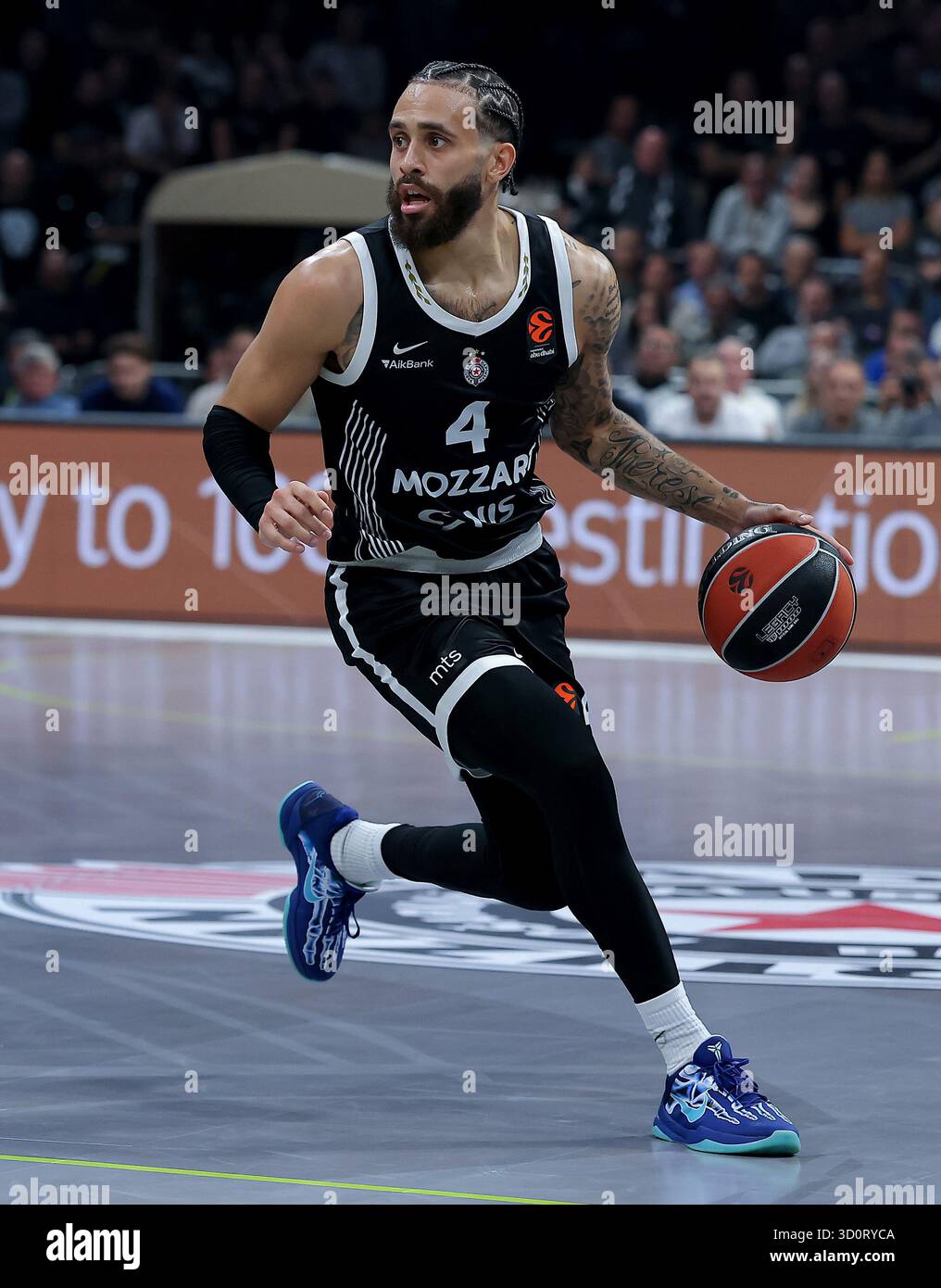 Belgrade, Serbia. 24th Oct, 2025. Partizan's Duane Washington during ...