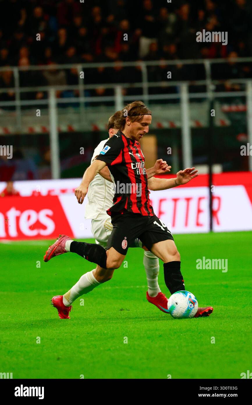 Milano, Italy, October 24 2025. Luka Modric in action during Serie A ...