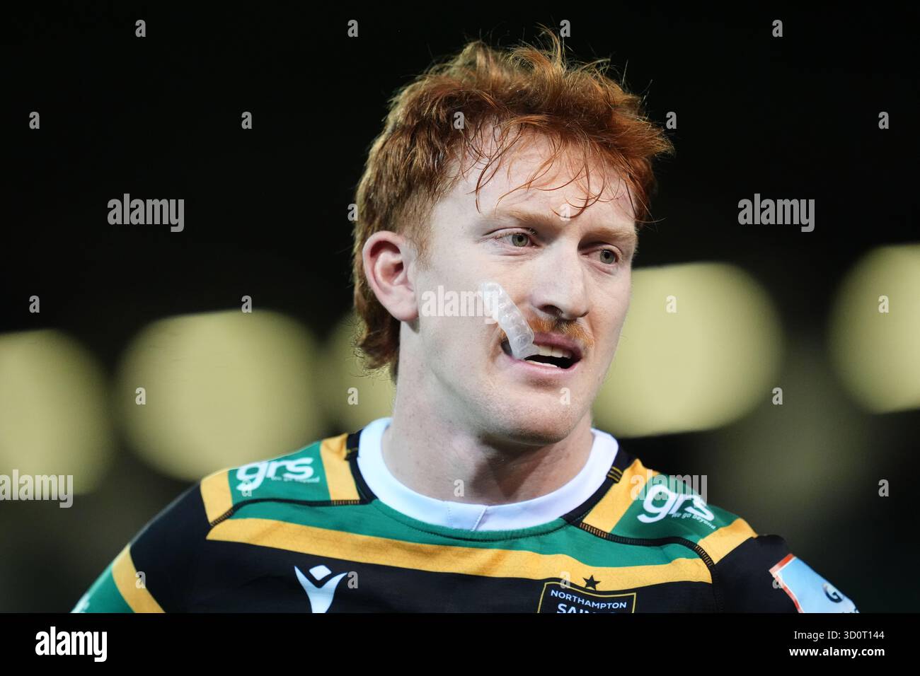 Northampton Saints' George Hendy during the Gallagher PREM match at ...