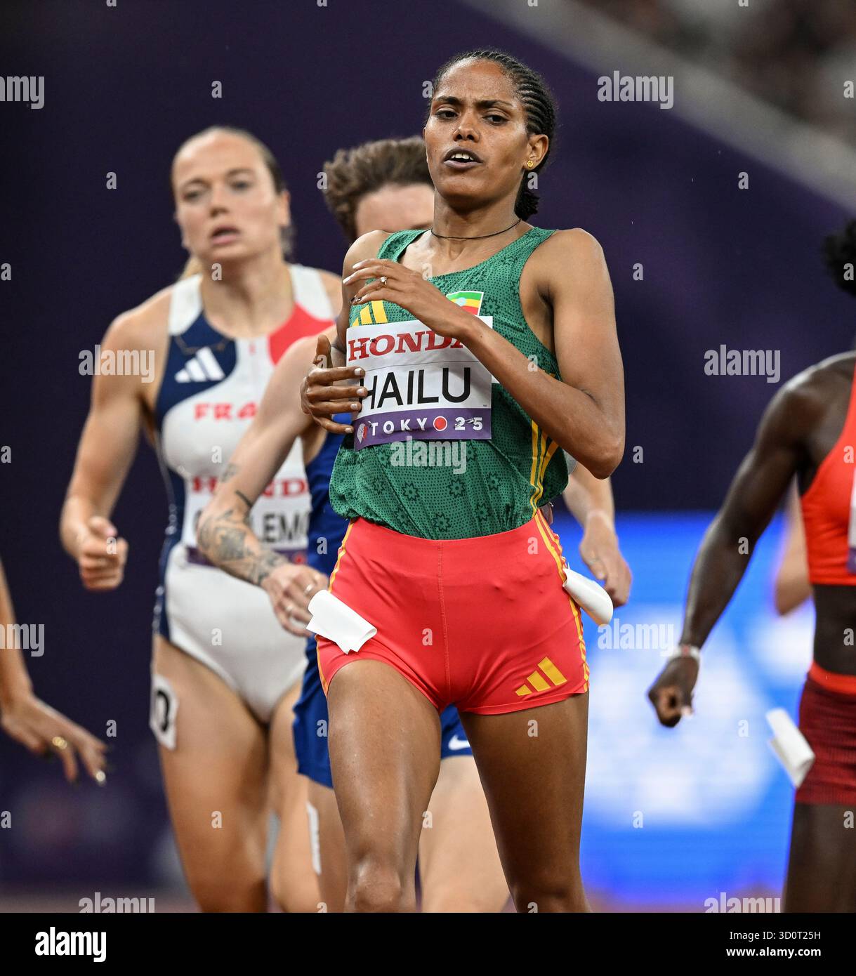 Freweyni Hailu of Ethiopia competing in the women’s 1500m heat 3 at the World Athletics ...