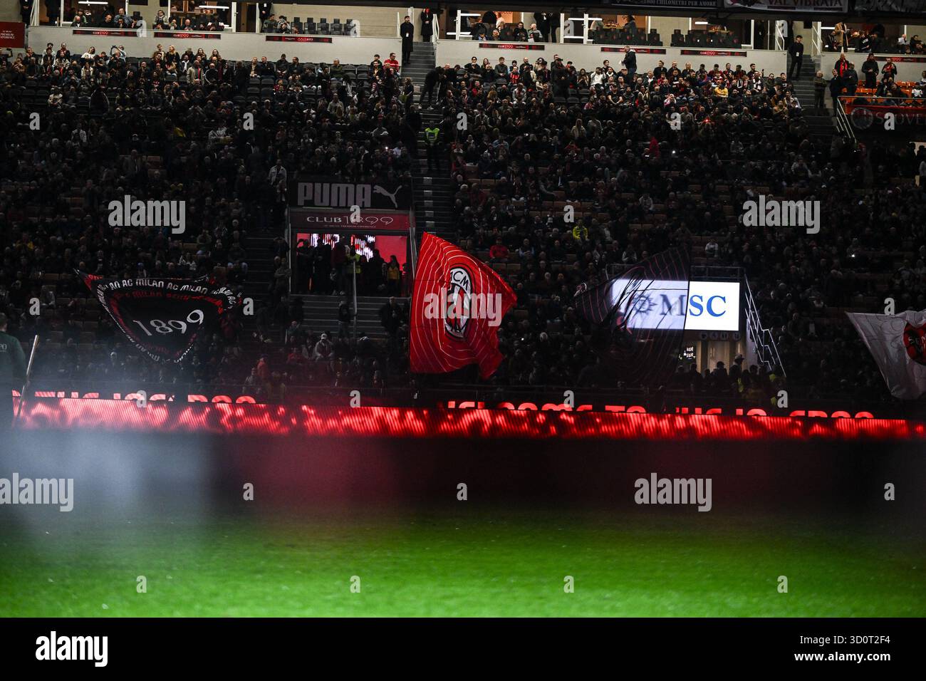 AC Milan supporters during the Italian Serie A football match between ...