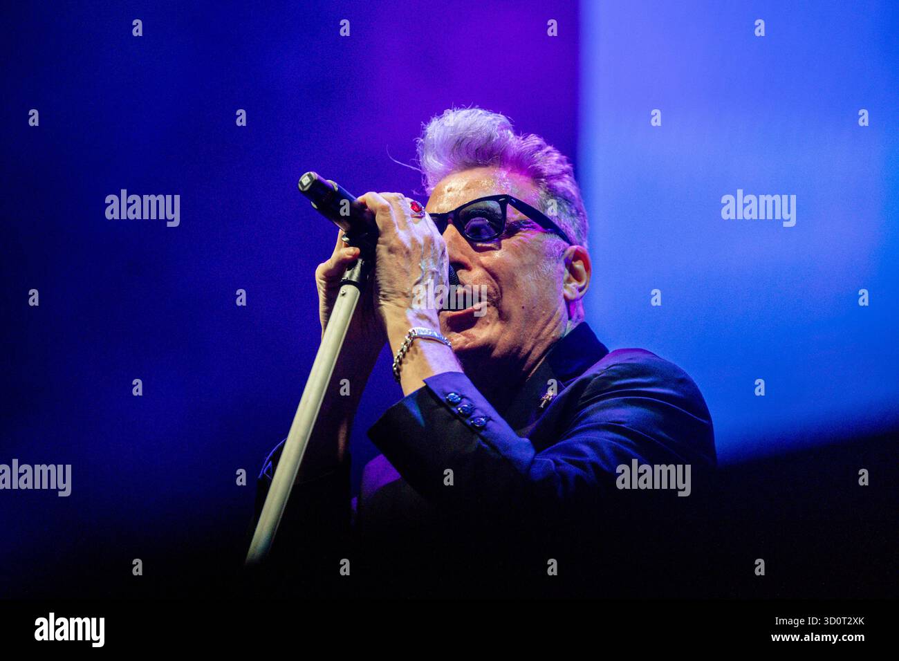 The singer Loquillo during his concert at the Movistar Arena, on ...