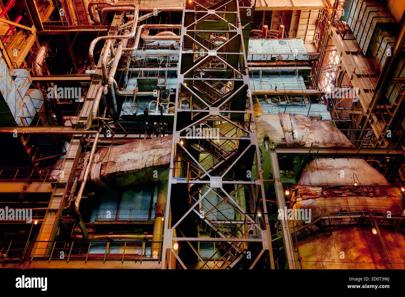 Industrial machinery showcases intricate design and structure in a ...