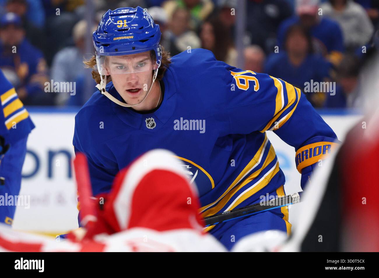 Buffalo Sabres right wing Josh Doan (91) looks on during the second ...