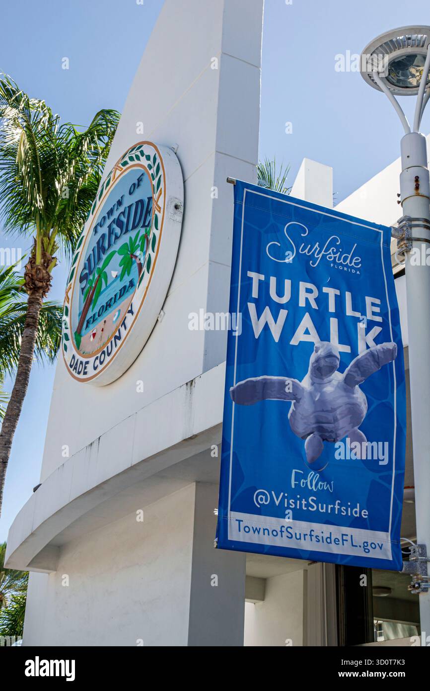 Town of surfside dade county building entrance hi-res stock photography ...