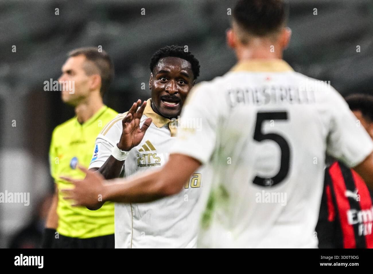 M'Bala Nzola of Pisa SC celebrating after a goal during the Italian Serie A football match ...