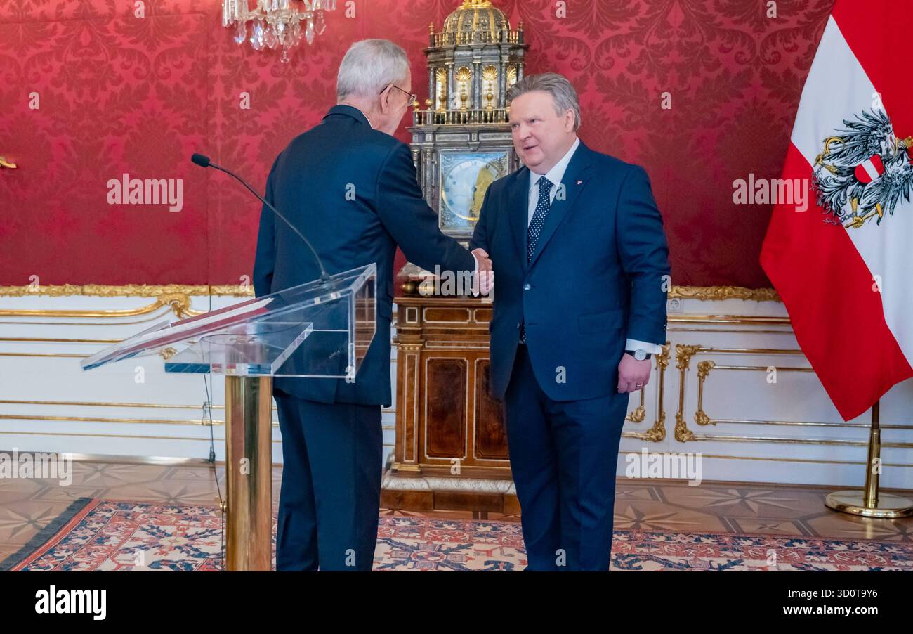 20250613 Angelobung von Wiens LH Ludwig durch BP Van der Bellen WIEN ...