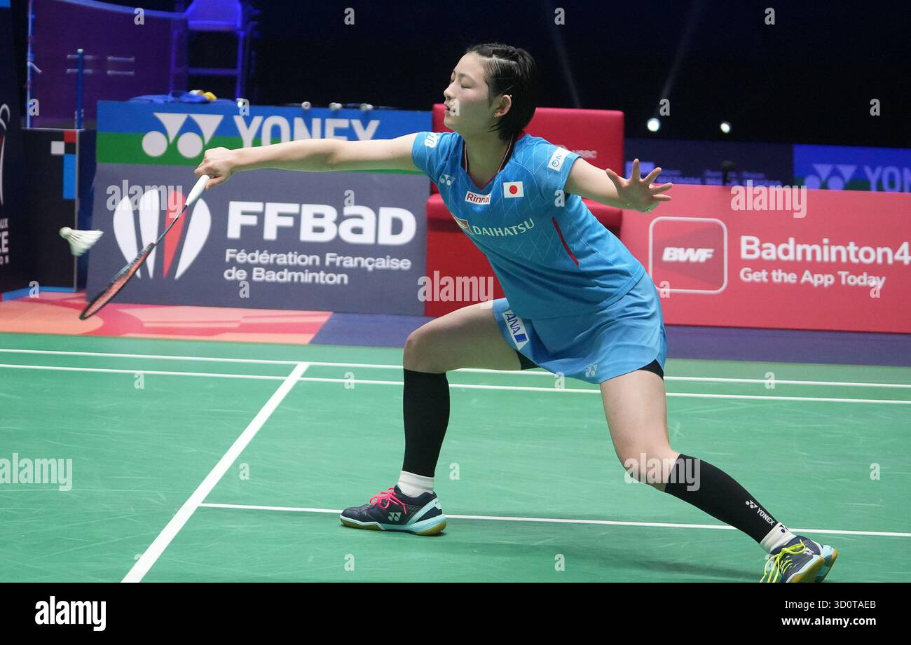 October 24, 2025, Cesson-SéVignÃ, Bretagne, France: Tomoka MIYAZAKI of Japon during the Yonex ...