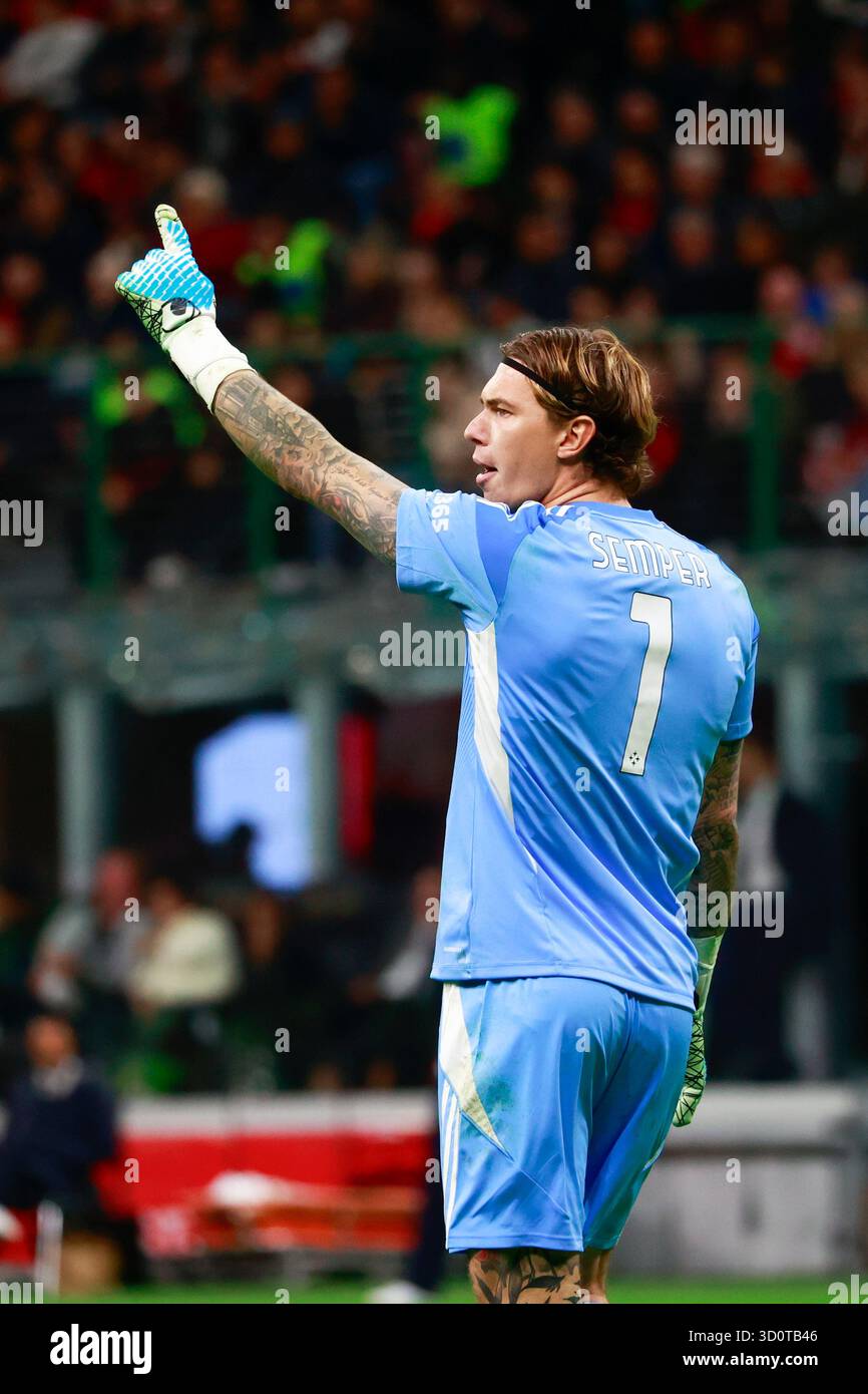 Milano, Italy, October 24 2025. Adrian Semper in action during Serie A ...