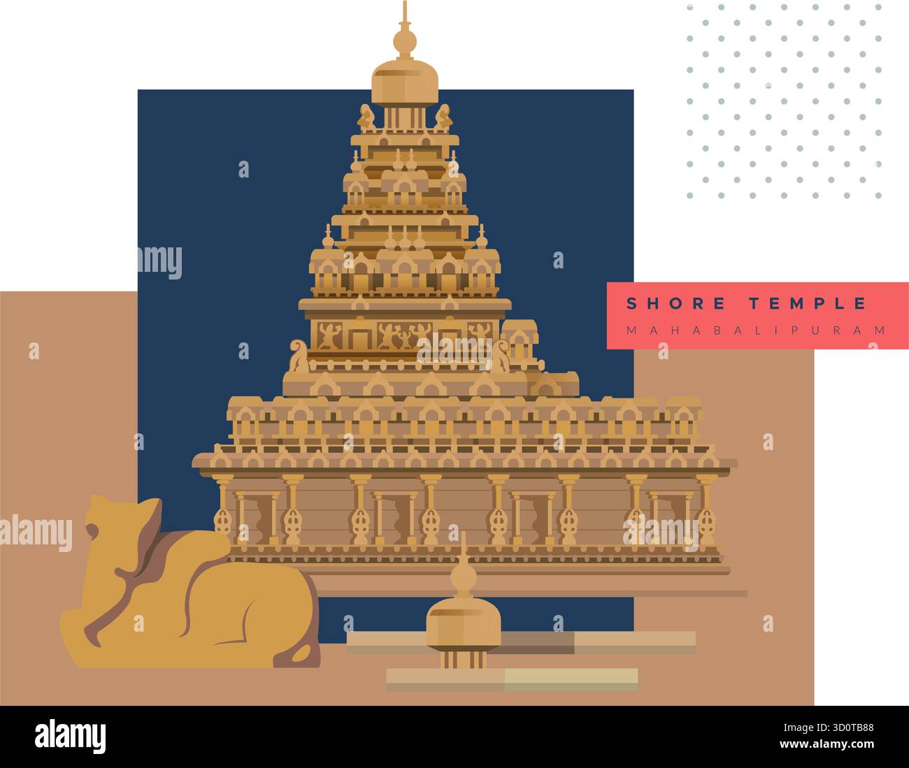 Indian mahabalipuram temple Stock Vector Images - Alamy