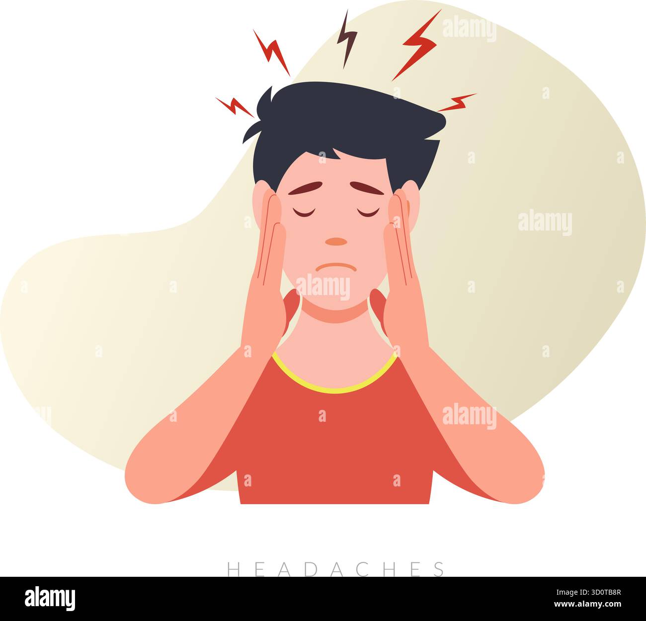 Migraine despair Cut Out Stock Images & Pictures - Alamy