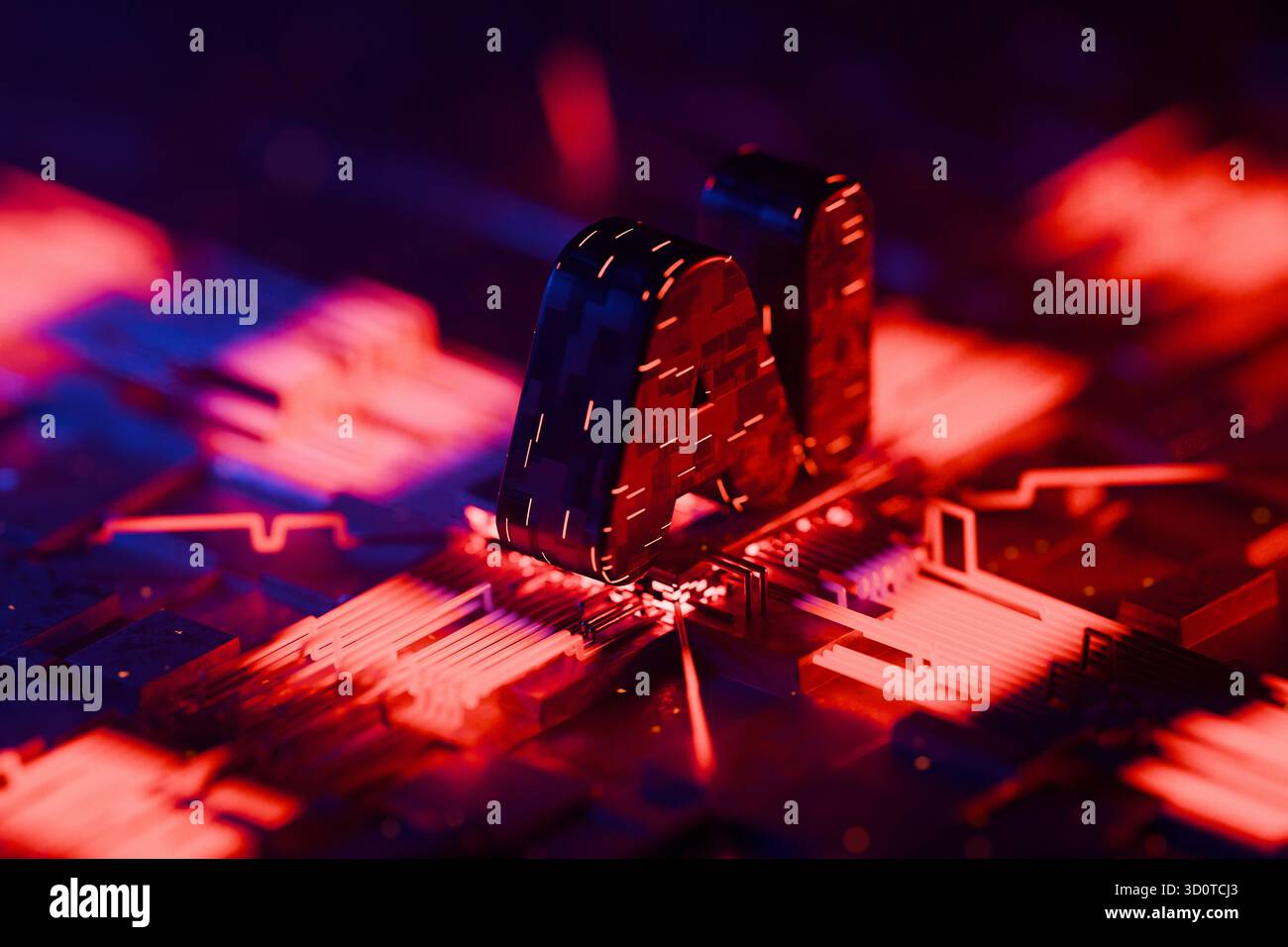 Ai digital quantum chip hi-res stock photography and images - Alamy