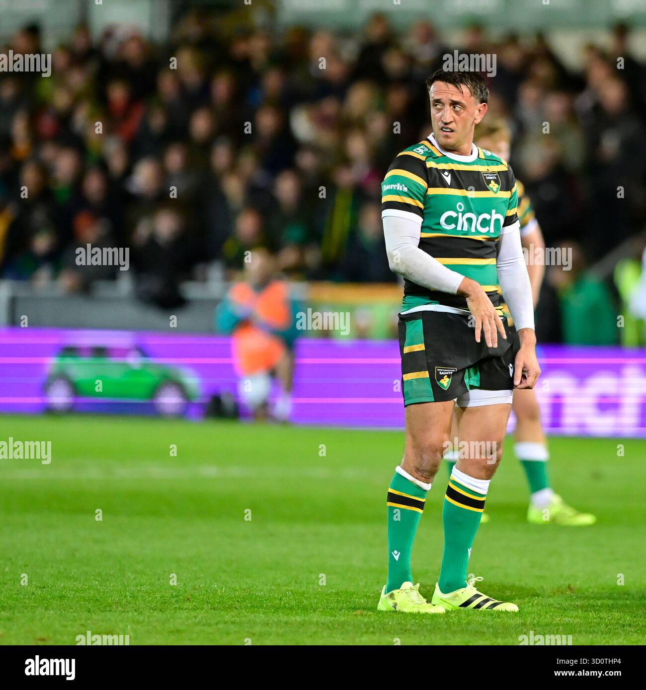 Northampton ENGLAND - Alex Mitchell for Northampton looks on during the ...