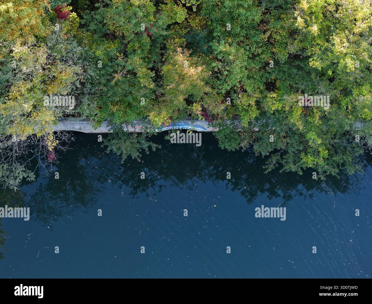 An open sharks mouth painted on a bridge near the Matawan Creek, where ...
