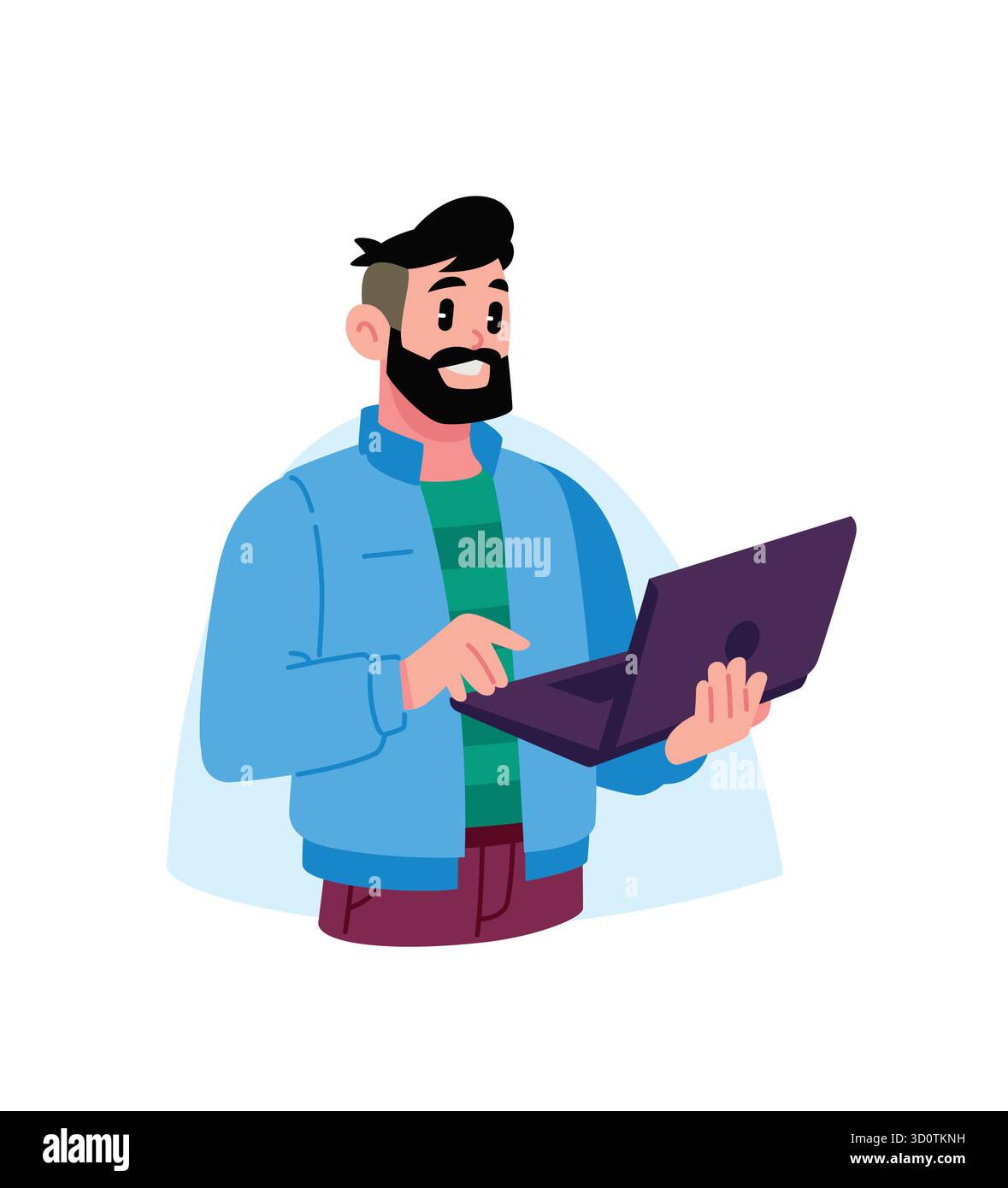 Workplace programmer computer in Cut Out Stock Images & Pictures - Alamy