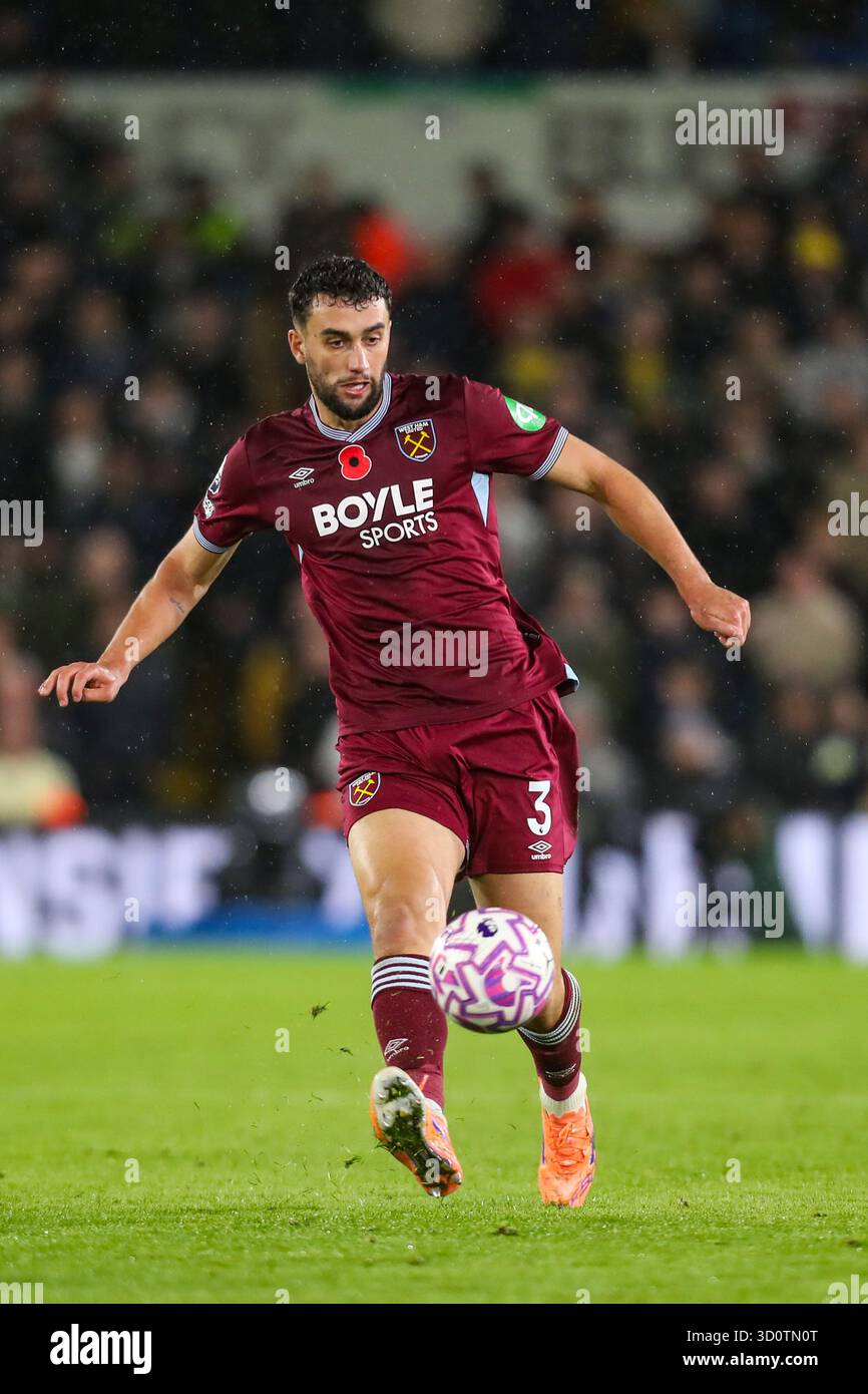 Max Kilman Of West Ham during the Leeds United v West Ham United ...