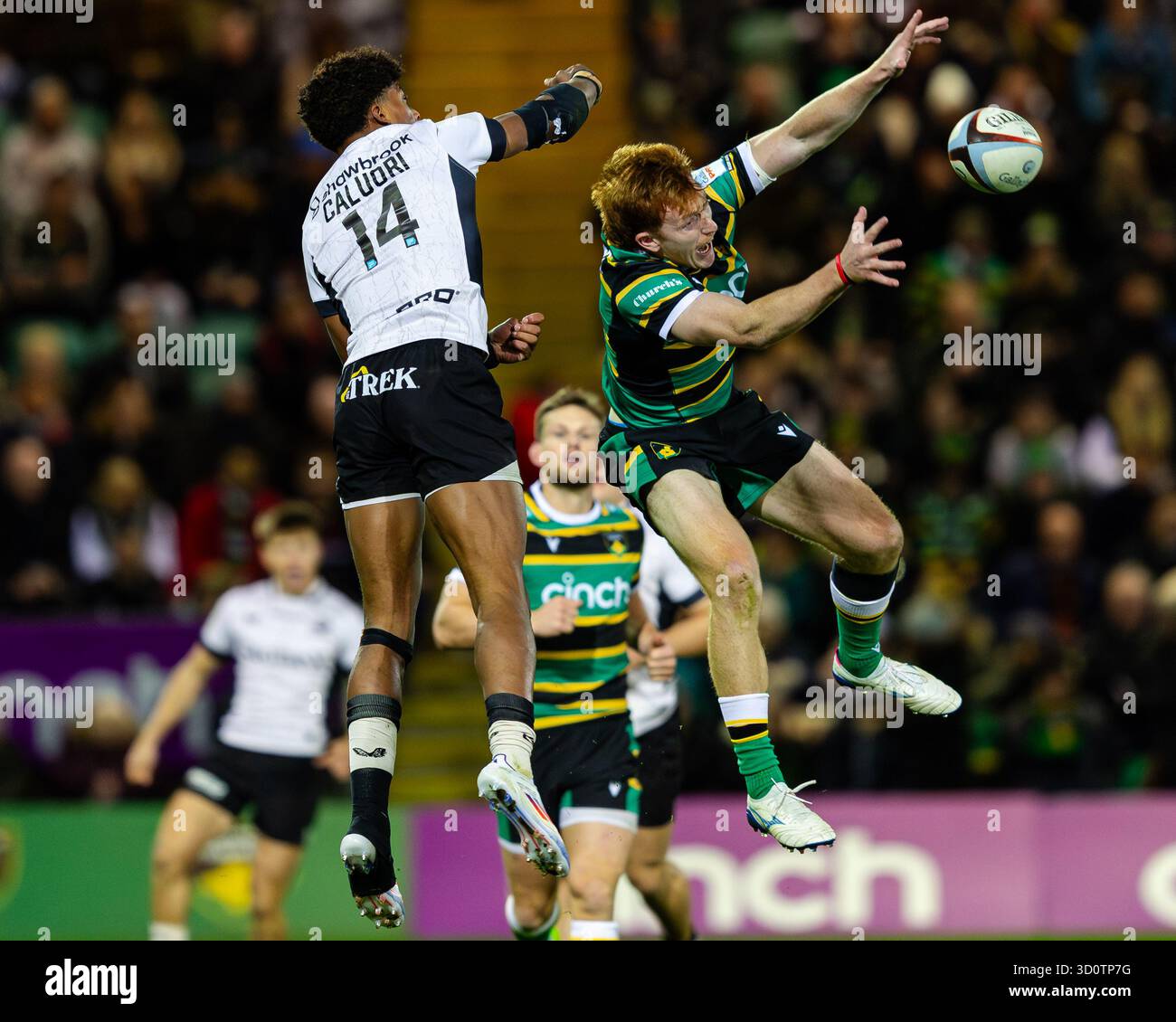 Northampton, England, UK, 24 October 2025. George Hendy of Northampton ...
