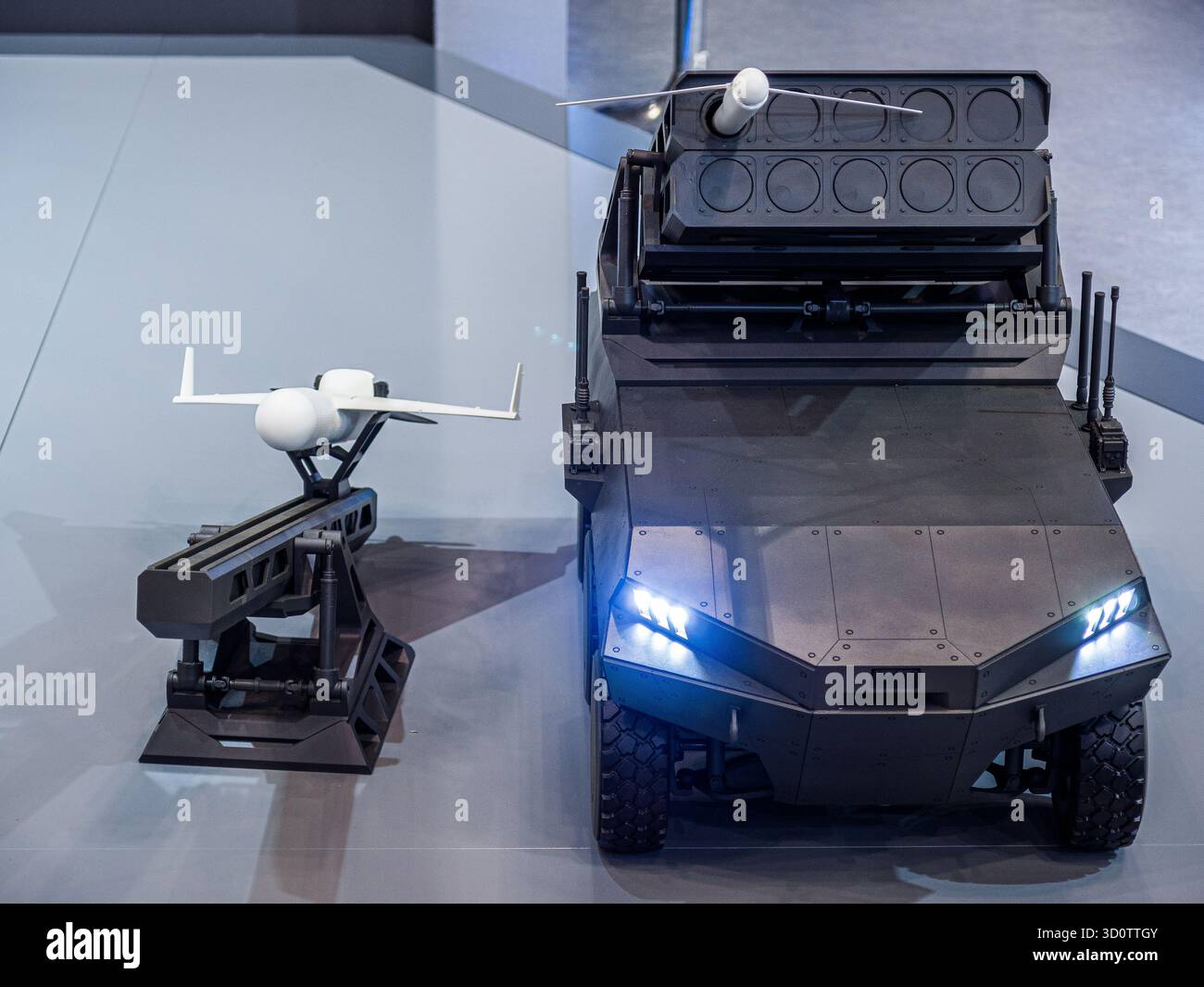 Goyang, South Korea – October 23, 2025: Hanwha Aerospace Drone Multiple ...