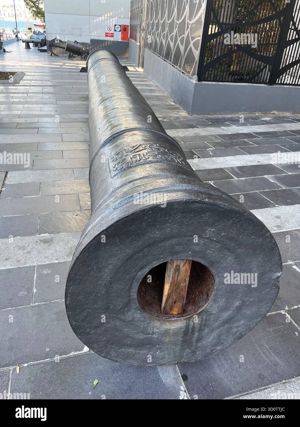 Old ship cannon near Istanbul Naval Museum at Besiktas District in ...