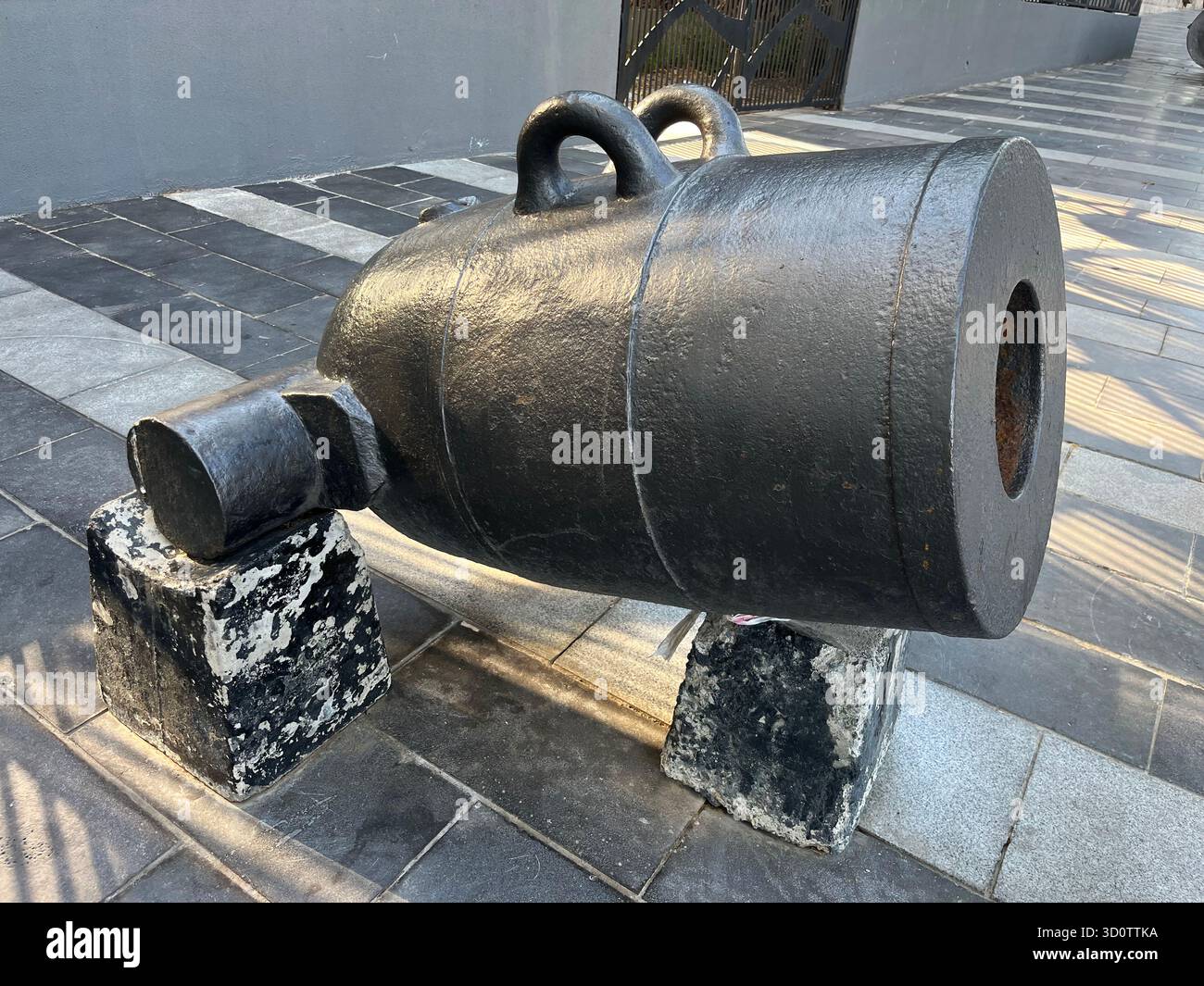 Old ship cannon near Istanbul Naval Museum at Besiktas District in ...