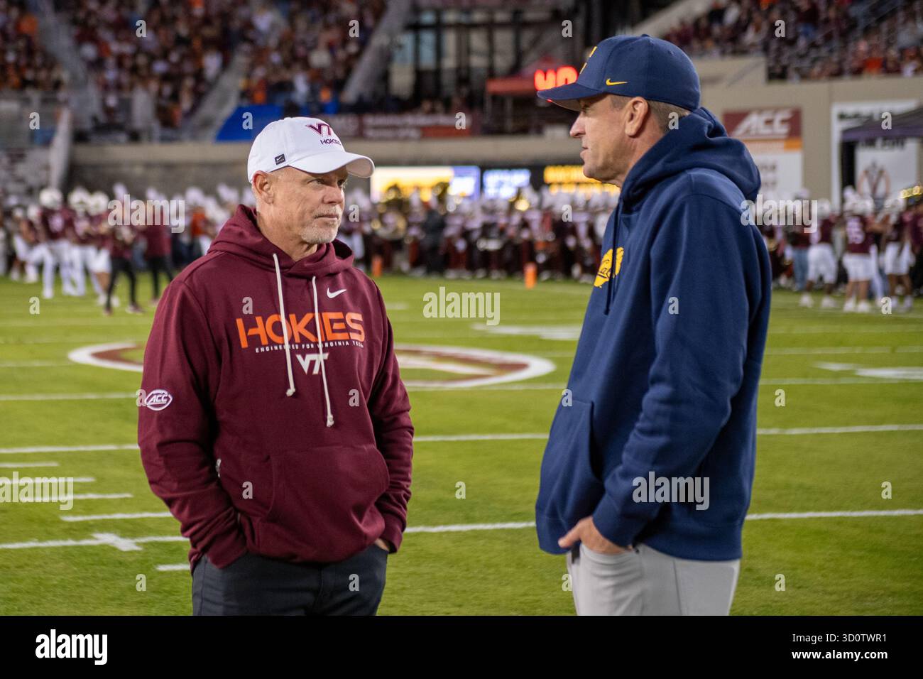 Virginia Tech head coach Philip Montgomery and California head coach ...