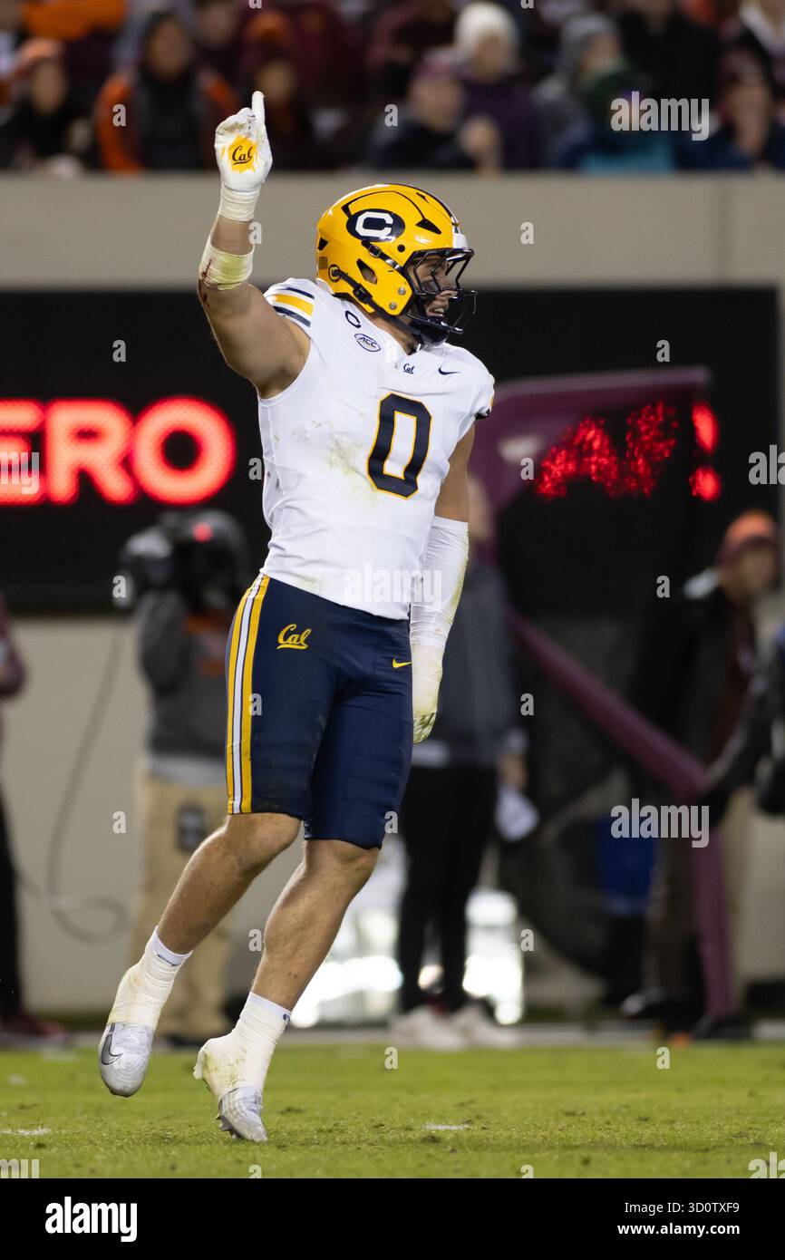 October 24, 2025: California Golden Bears linebacker Cade Uluave (0 ...