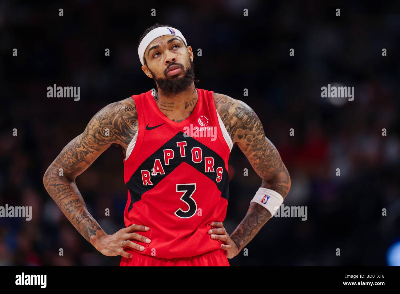 Toronto Raptors' Brandon Ingram looks on during the final minutes of ...