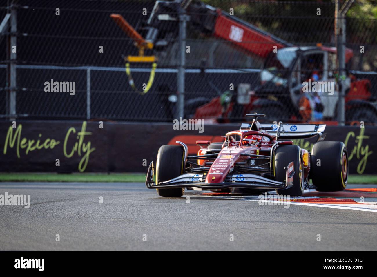 Charles Leclerc driving Ferrari SF-25 during second practice ahead of ...