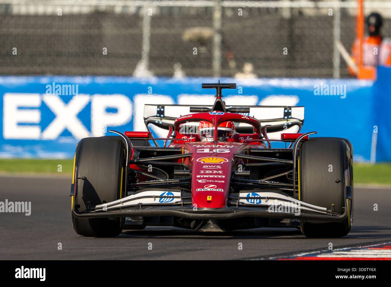 Charles Leclerc driving Ferrari SF-25 during second practice ahead of ...