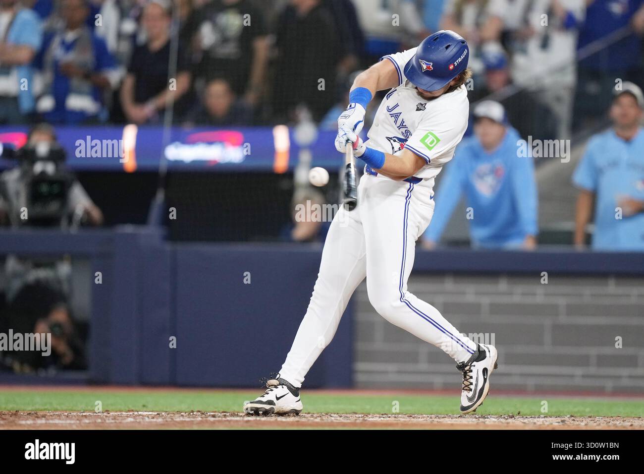 Toronto Blue Jays' Addison Barger hits a grand slam against the Los ...