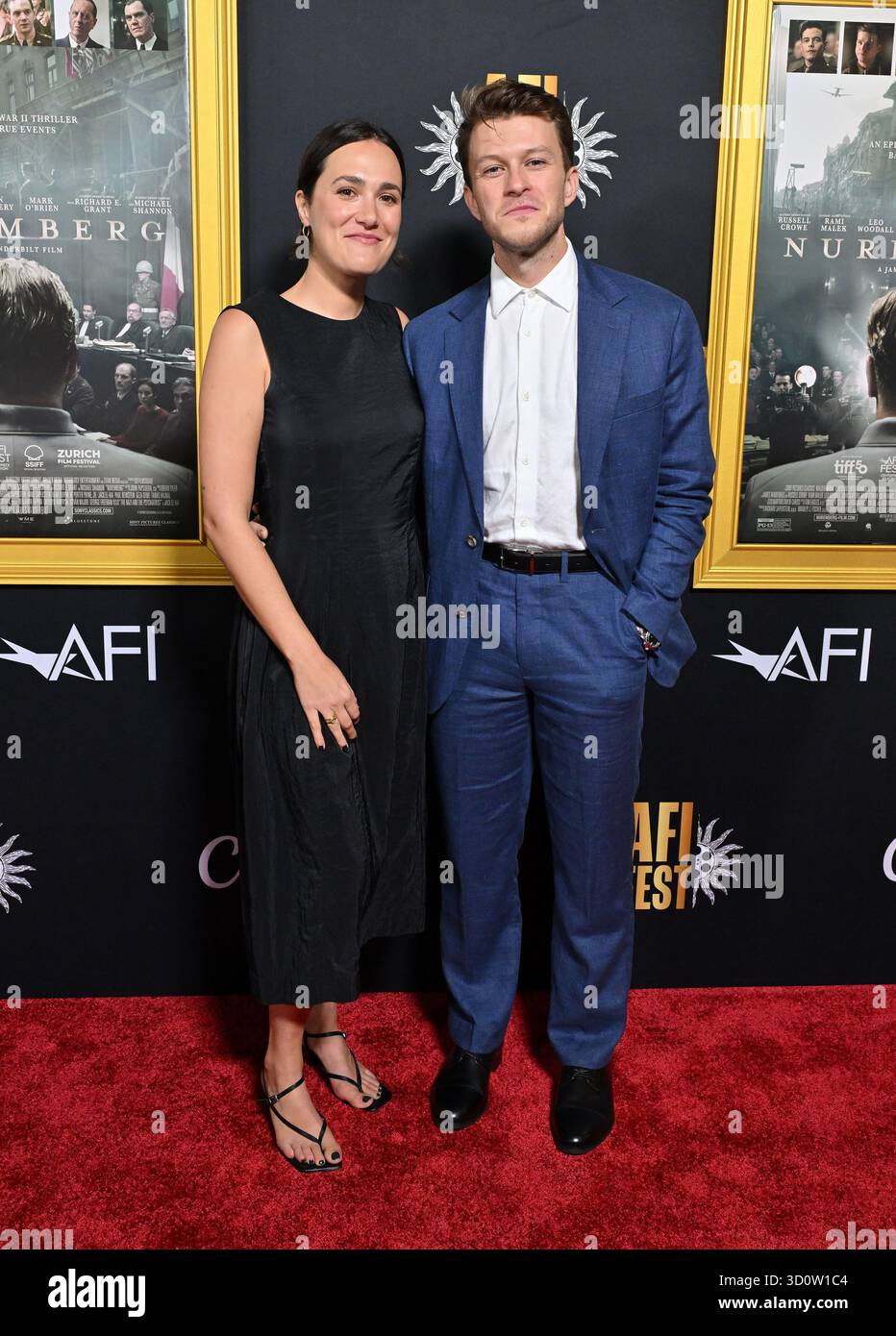 Annie Saperstein and Brett Keating arriving to AFI Fest 2025 “Nuremberg ...